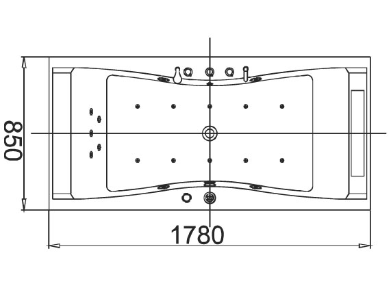 Whirlpool Bath - The Novara