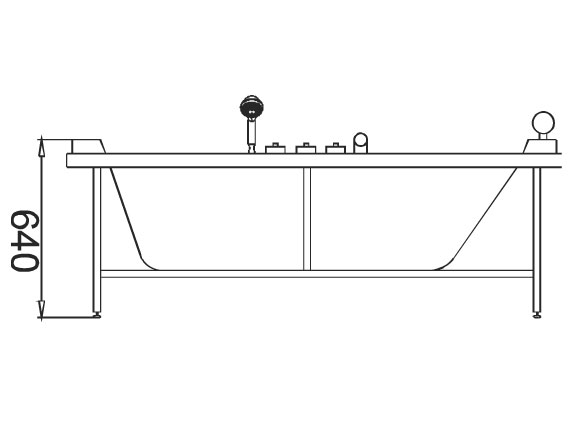 Whirlpool Bath - The Novara