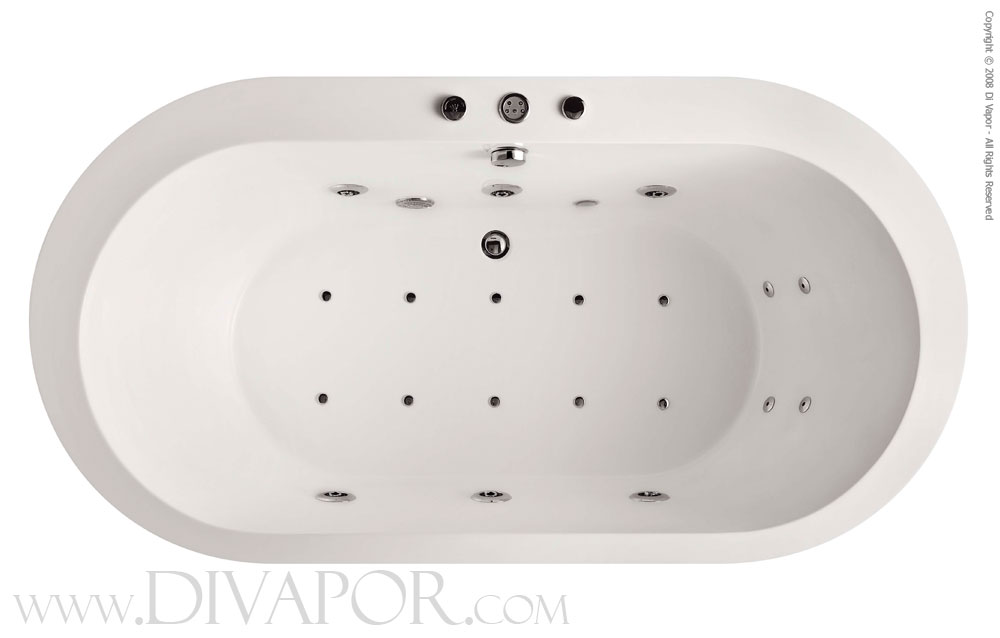 Pesaro Oval Whirlpool Bath
