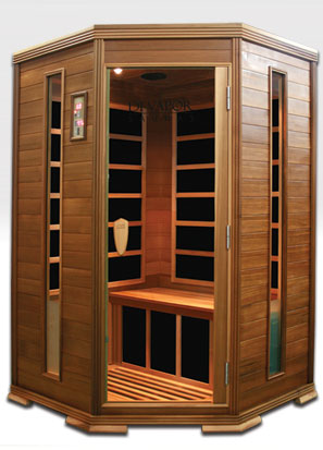 Infrared Sauna - Solare Corner Sauna in Cedar (2 Person)