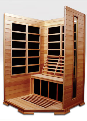 Infrared Sauna - Solare Corner Sauna in Cedar (2 Person)