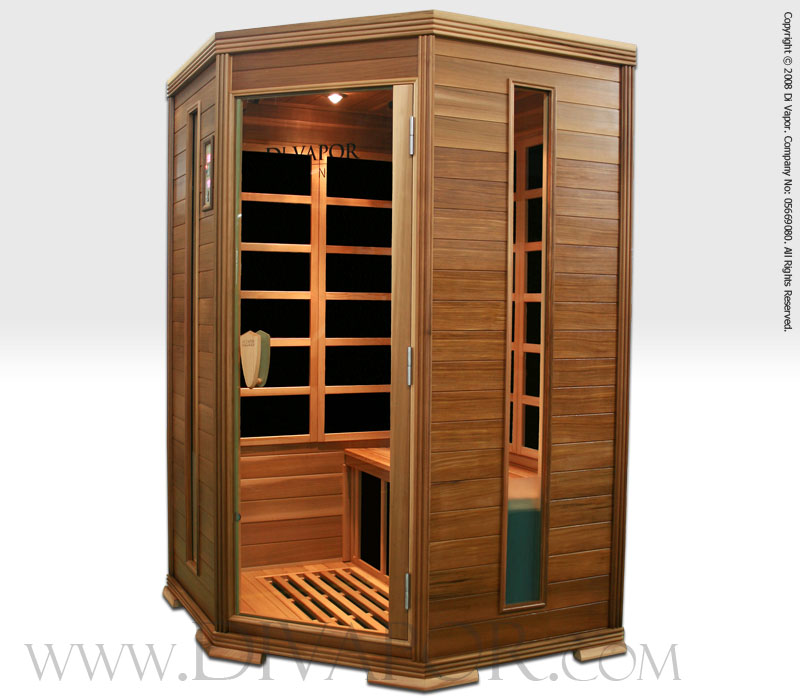 Infrared Sauna - Solare Corner Sauna in Cedar (2 Person)