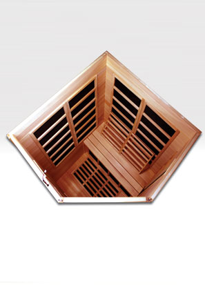 Infrared Sauna - Solare Corner Sauna in Cedar (2 Person)