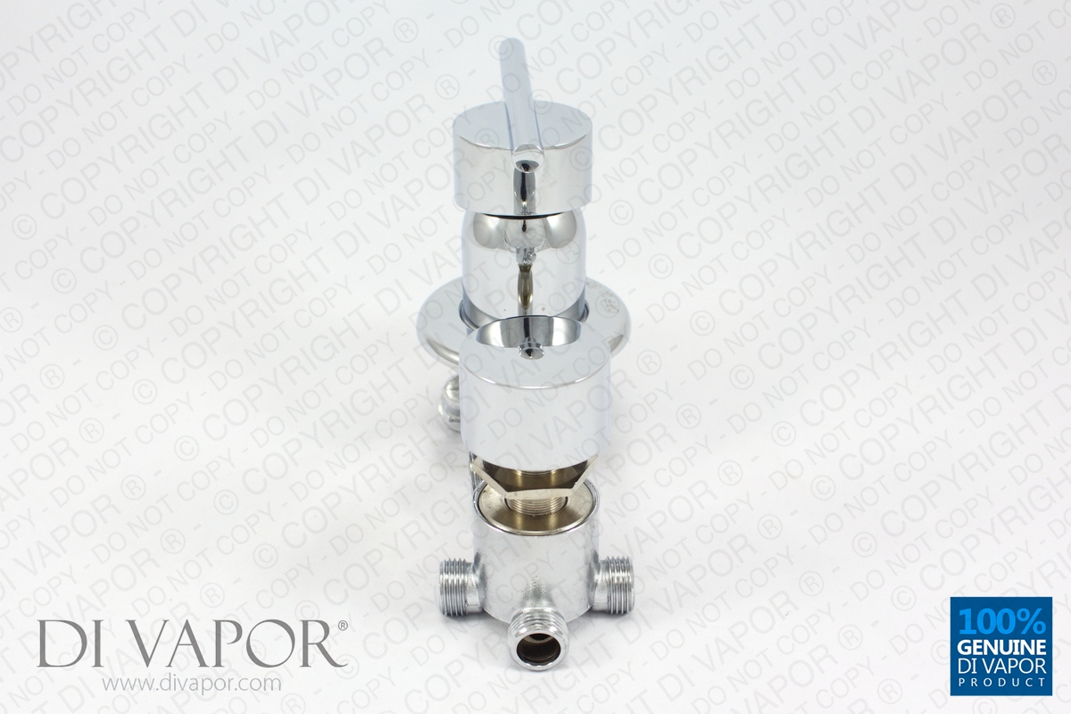 Shower Pressure Balanced Faucet Tap With 3 Way Diverter Valve - Lever ...