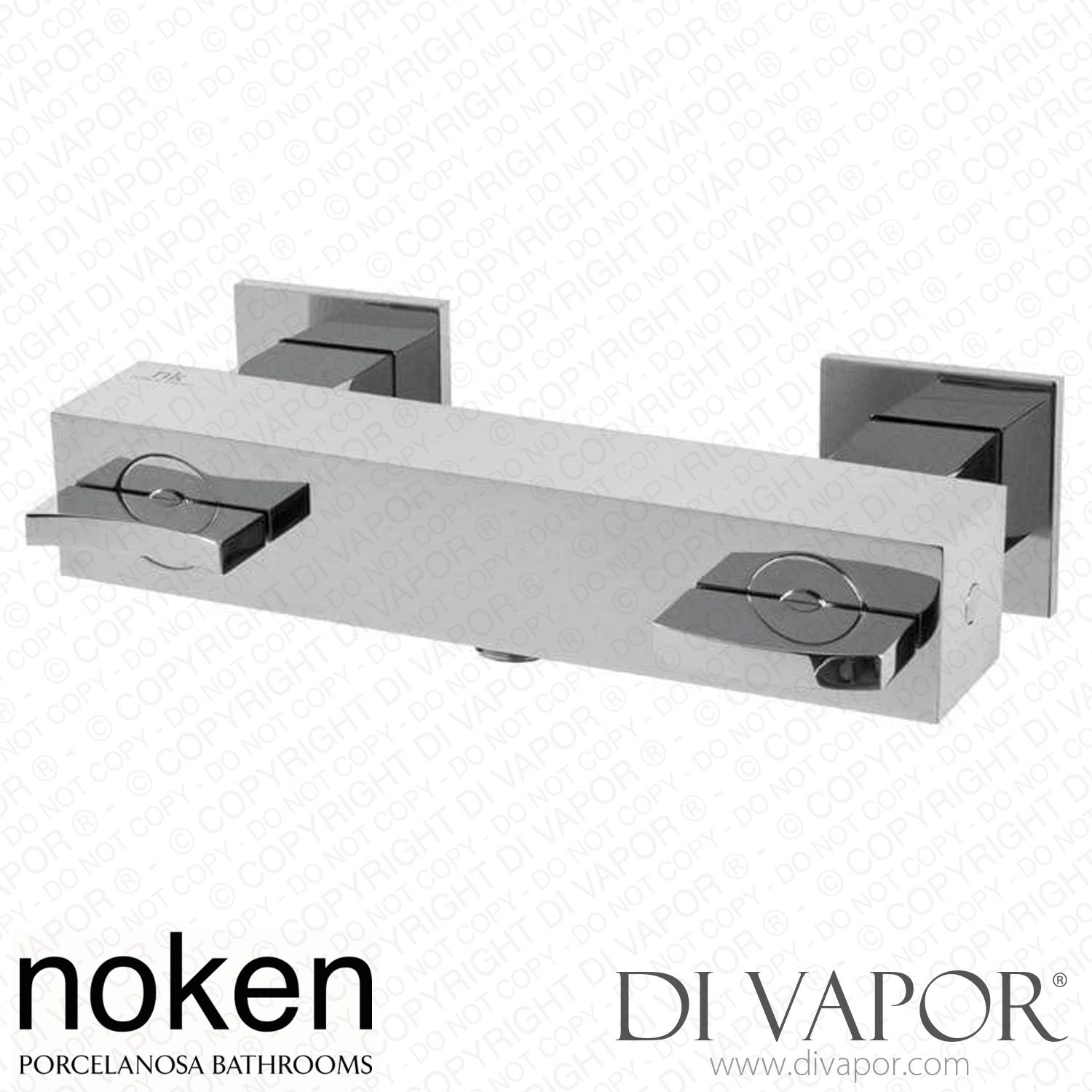 Noken Porcelanosa Imagine Wall Mounted Exposed Shower Mixer (100038832 ...