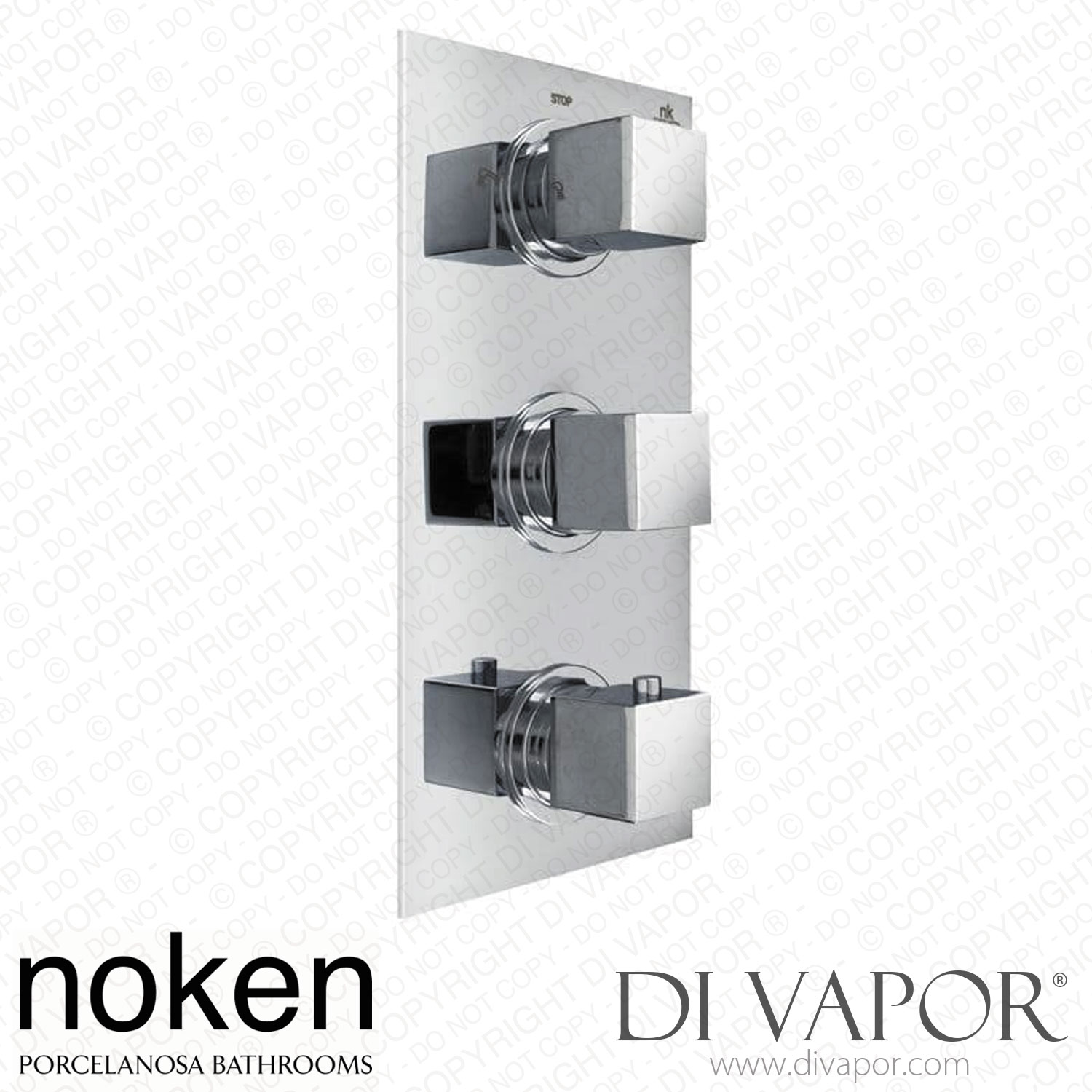 Noken Porcelanosa NK Logic Thermostatic Fit 3 Outlets (100063401) Spare ...
