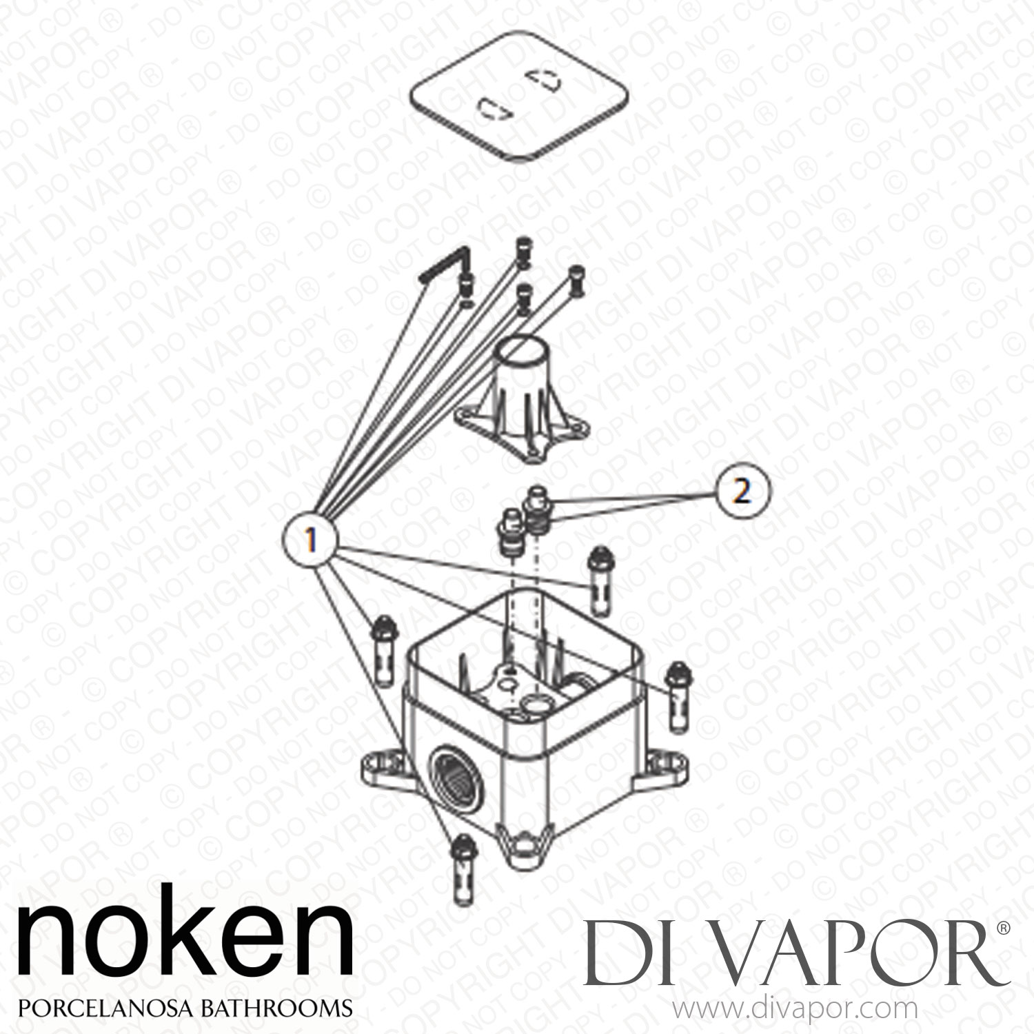 Noken Built-in Body with Universal Quick Installation for Floor Taps ...
