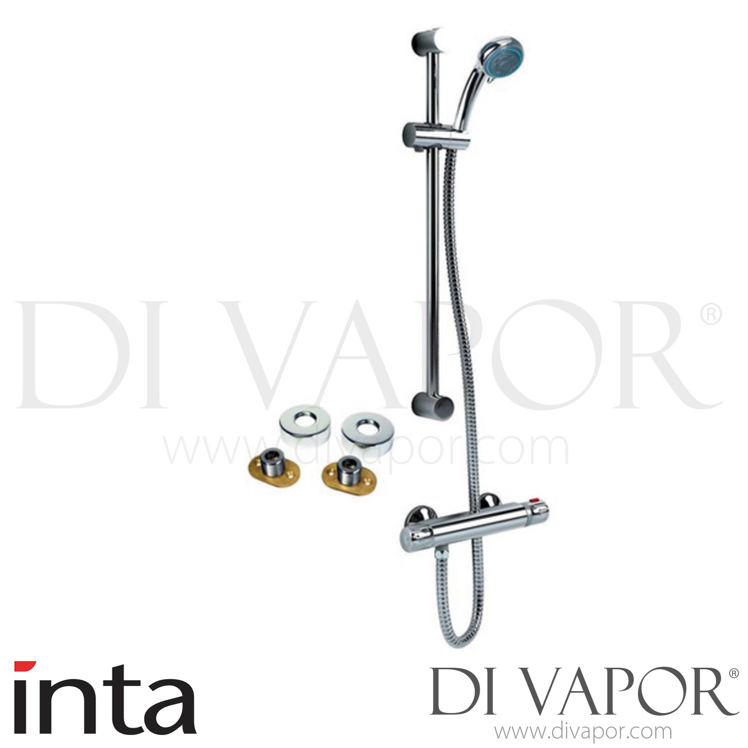 Inta 10015CPB Ion Thermostatic Bar Shower and Fast fix brackets Spare Parts