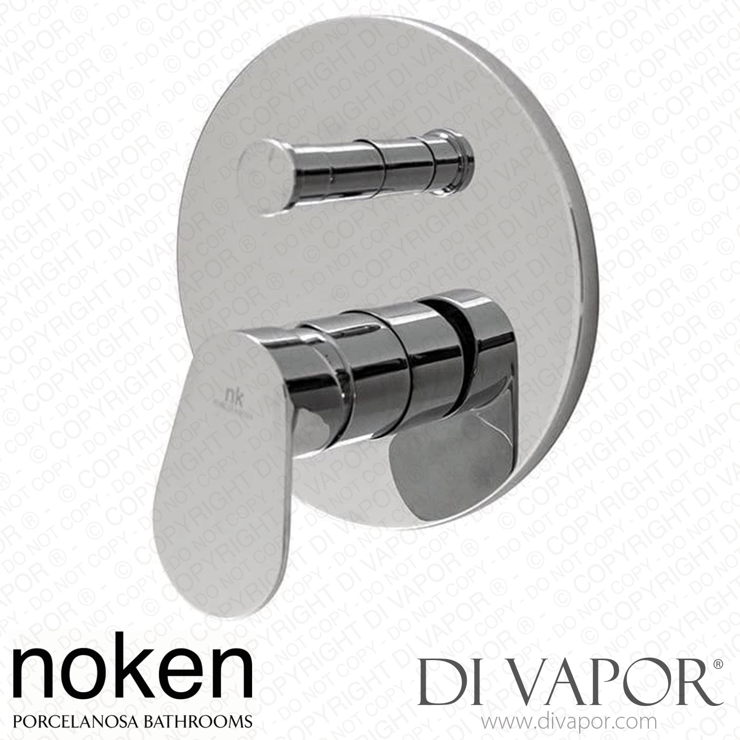 Noken Porcelanosa Mood Single Lever Concealed Bath Shower Mixer Trim ...