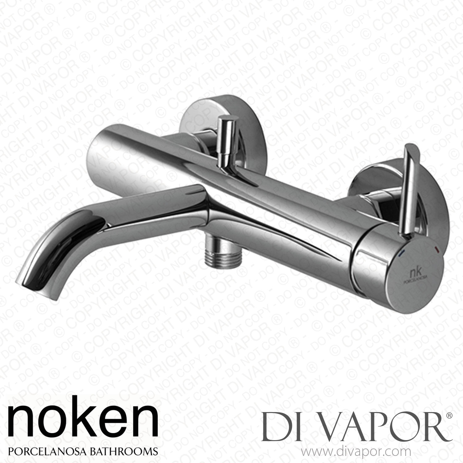 Noken 100209449 Wall Mounted Exposed Bath Shower Mixer Spare Parts ...