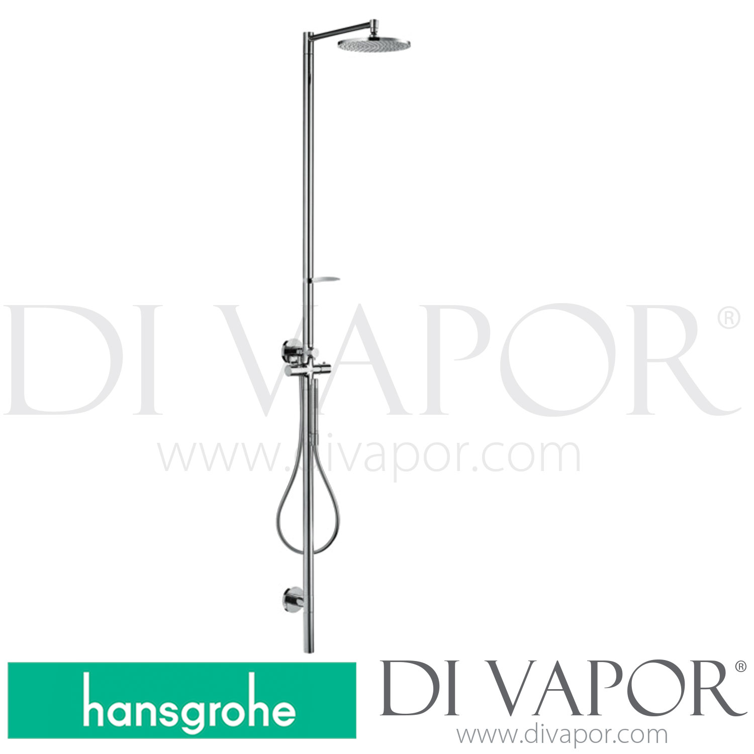 Hansgrohe 10912000 AXOR Starck Shower Column with Thermostat and ...