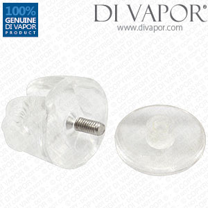 Plastic Glass Clip Bracket for Shower Enclosure Floating Shelf - 6mm - 8mm