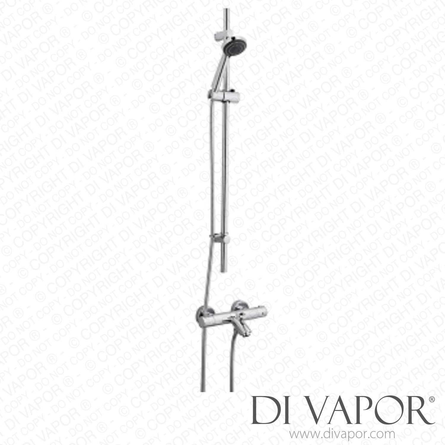 HighLife 13023 Dean Thermostatic Bath Shower Mixer Valve & Shower Kit ...