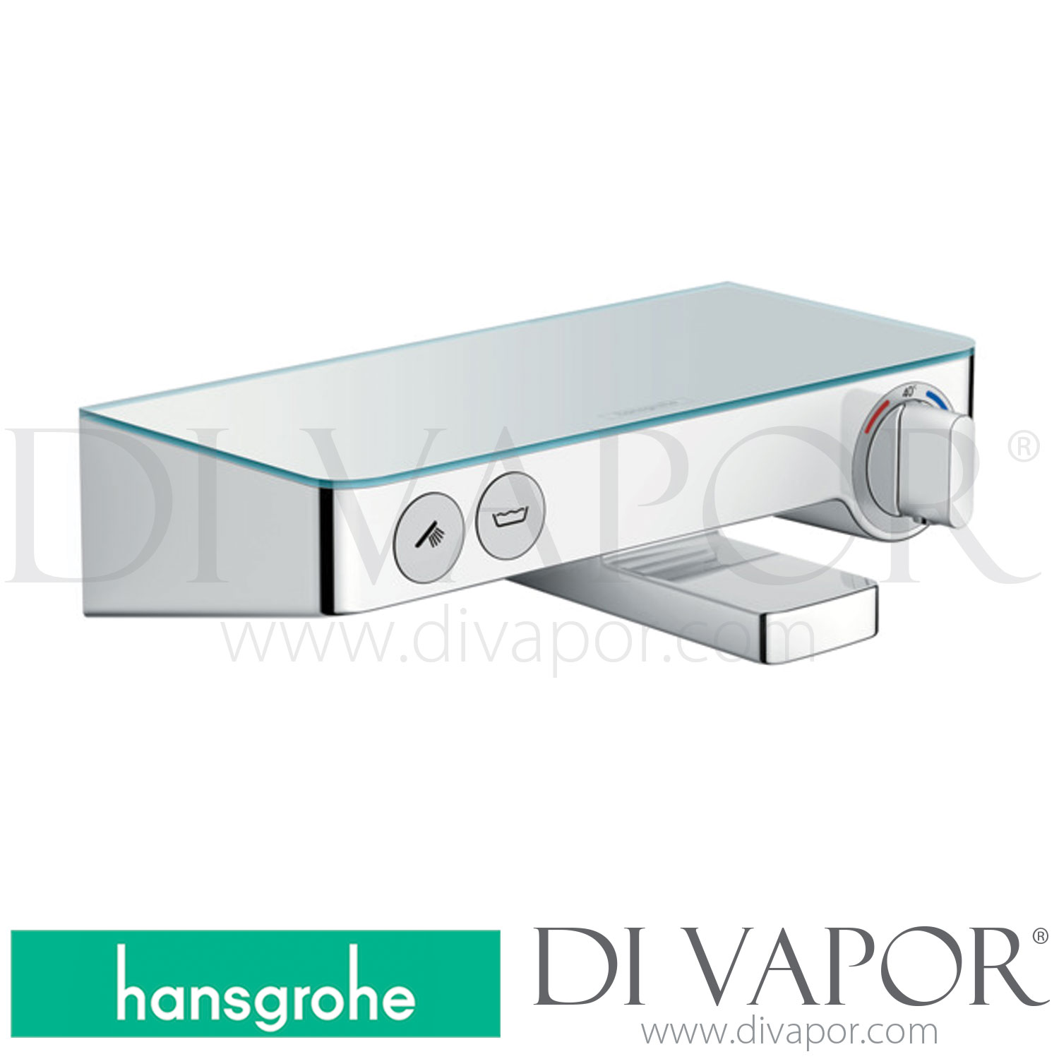 Hansgrohe 13151000 ShowerTablet Select Bath Thermostat 300 for Exposed ...