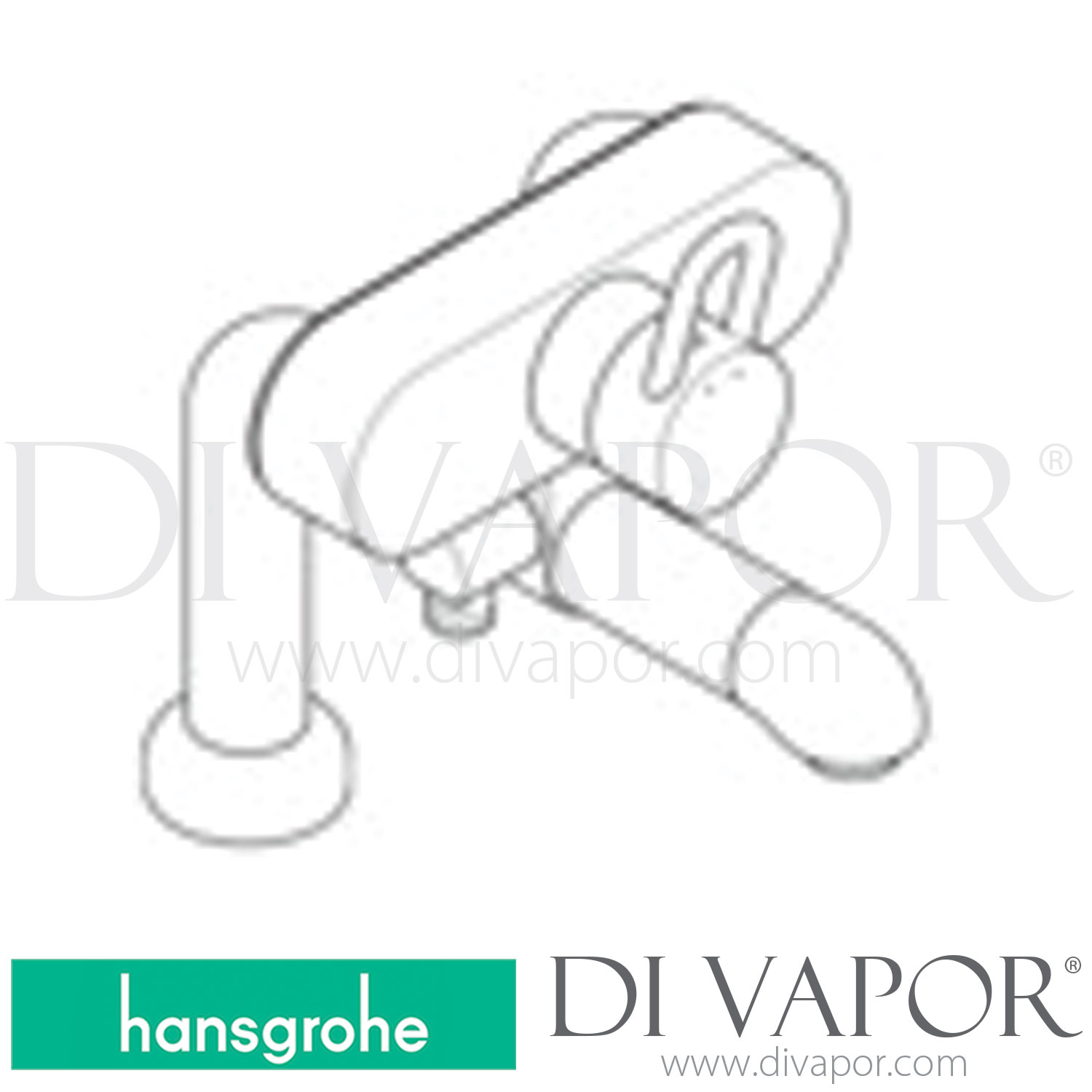 Hansgrohe 13430330 AXOR Uno Color Single Lever Bath Mixer 01/98 - 05/03 ...