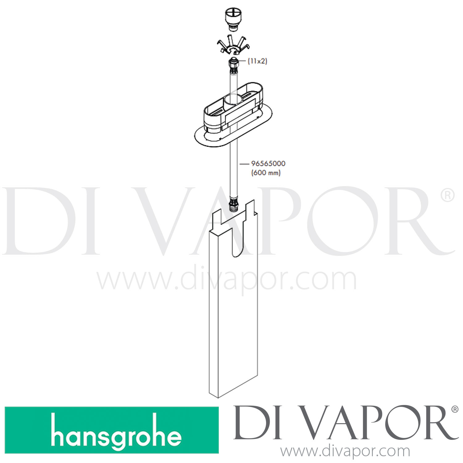 Hansgrohe 13560180 sBox Rim and Tile Mounted Bath Basic Set >04/19 ...