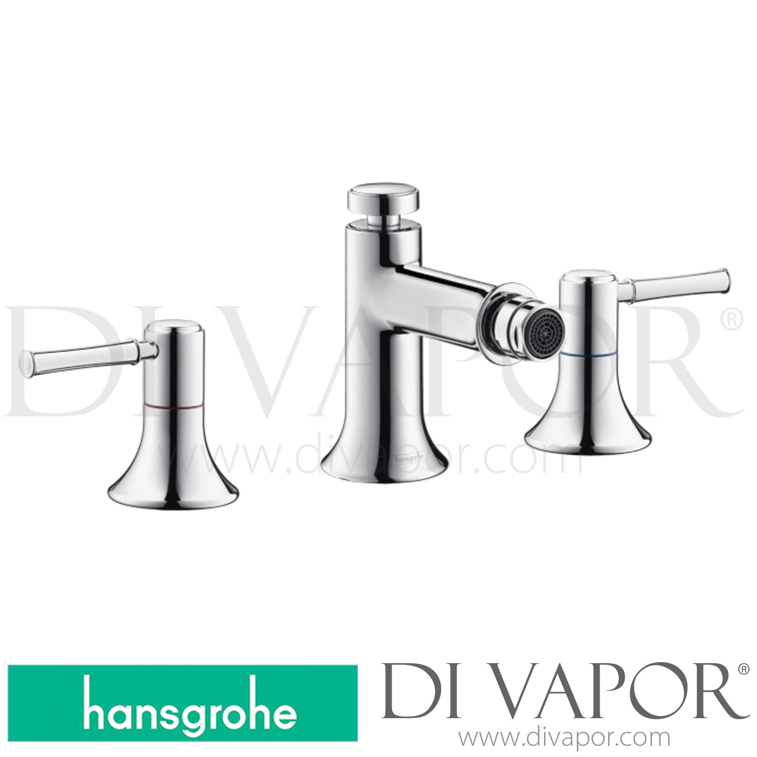 Hansgrohe 14123820 Talis Classic 3-Hole Bidet Mixer Dn15 04/08 - 12/13 ...