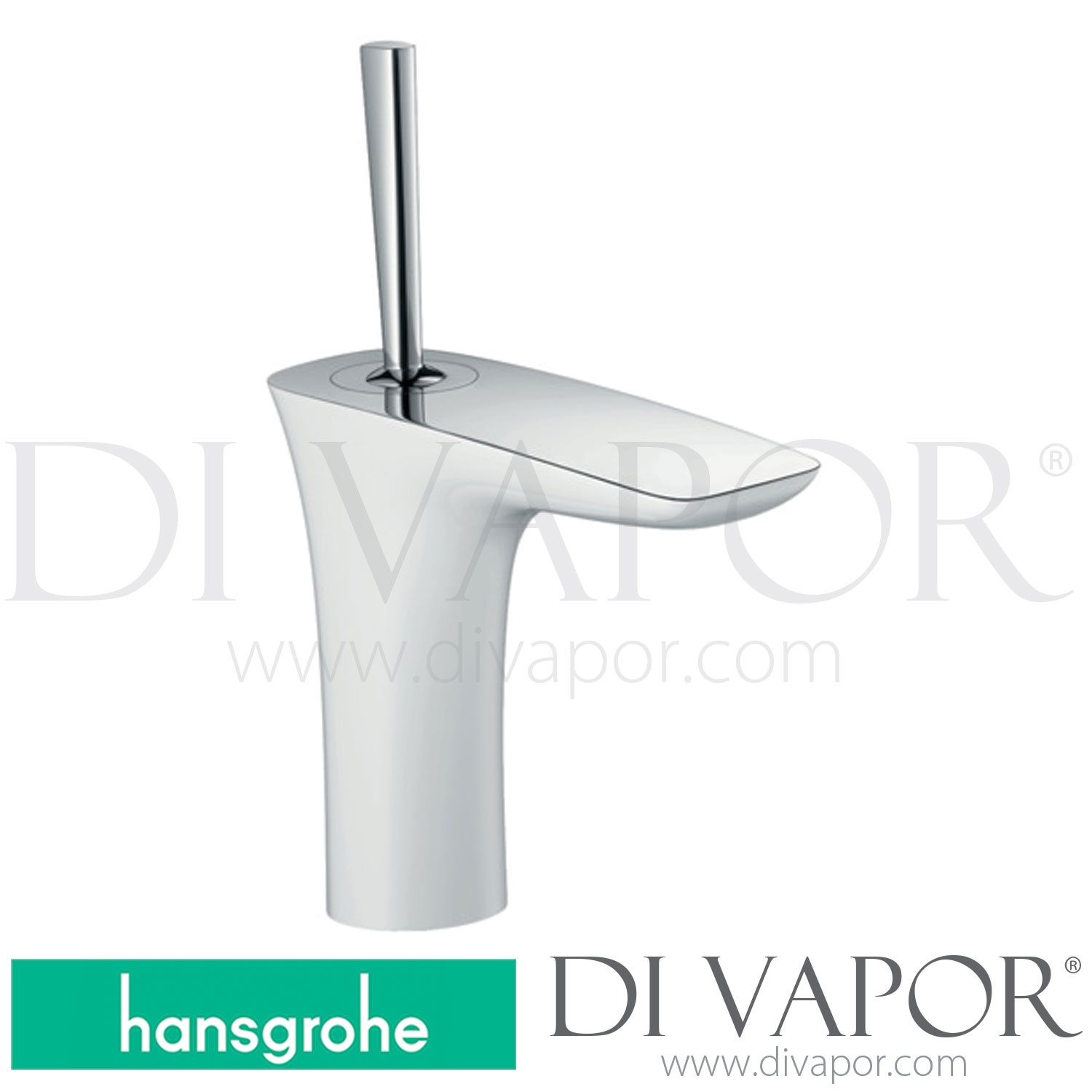 Hansgrohe 15074400 PuraVida Single Lever Basin Mixer 110 with Pop-Up ...