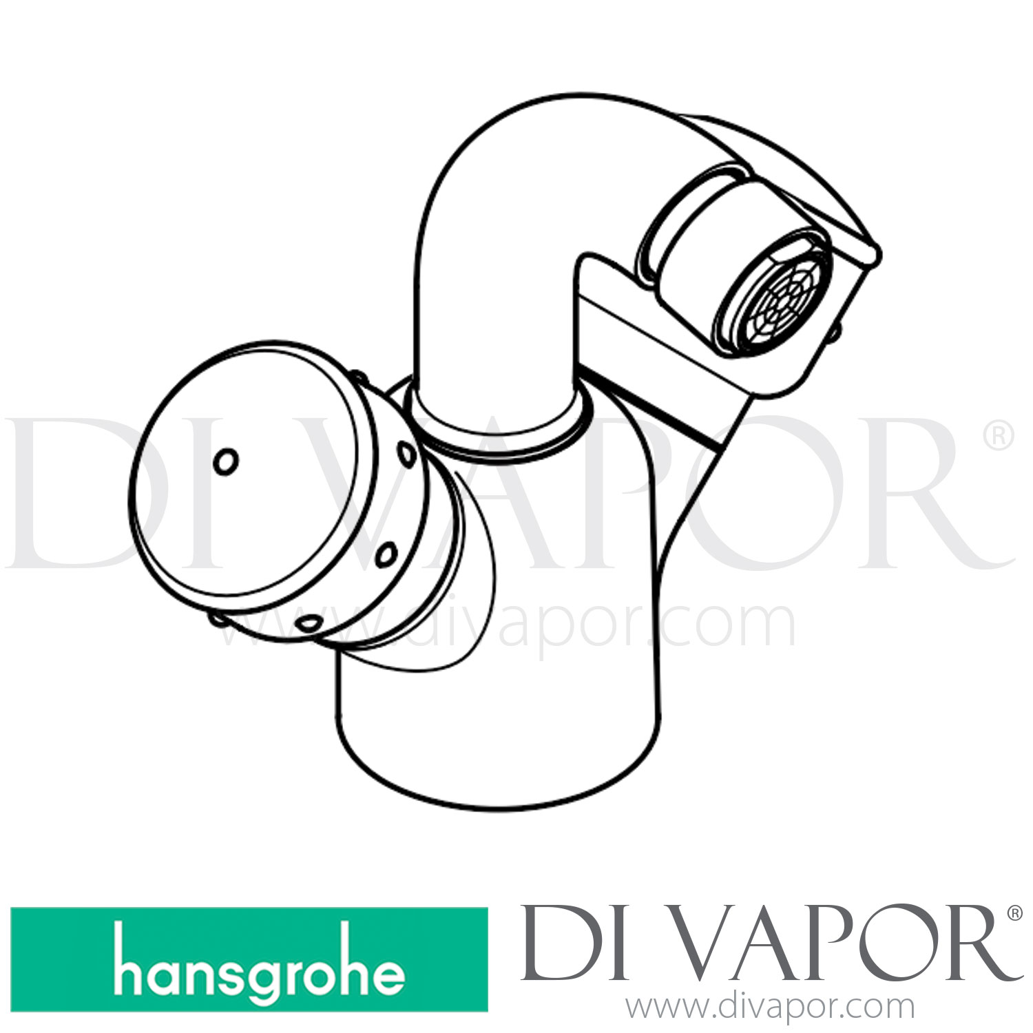 Hansgrohe 15230000 Mondial Two Handle Bidet Mixer, 01/89 - 07/04 Spare ...