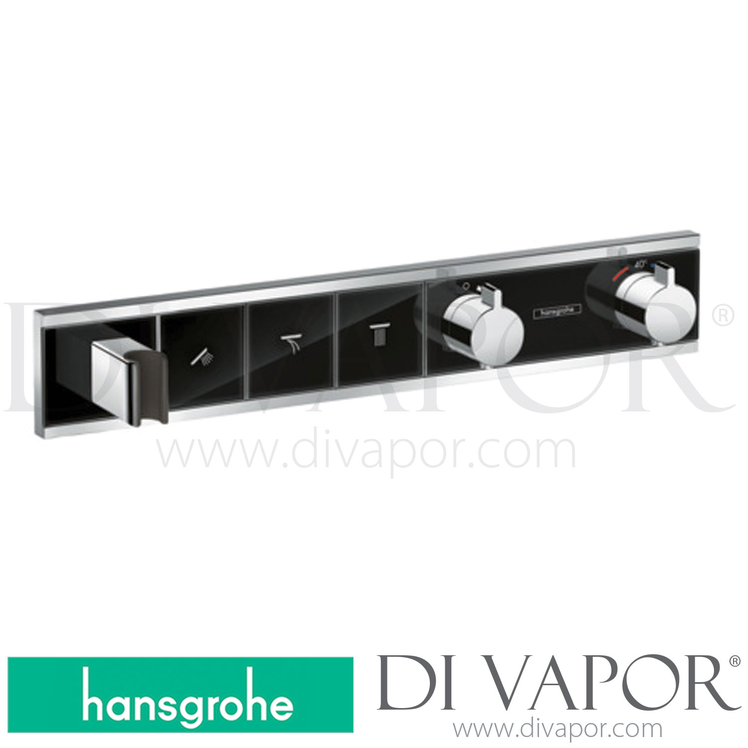 Hansgrohe 15356600 RainSelect Thermostat for Concealed Installation for ...