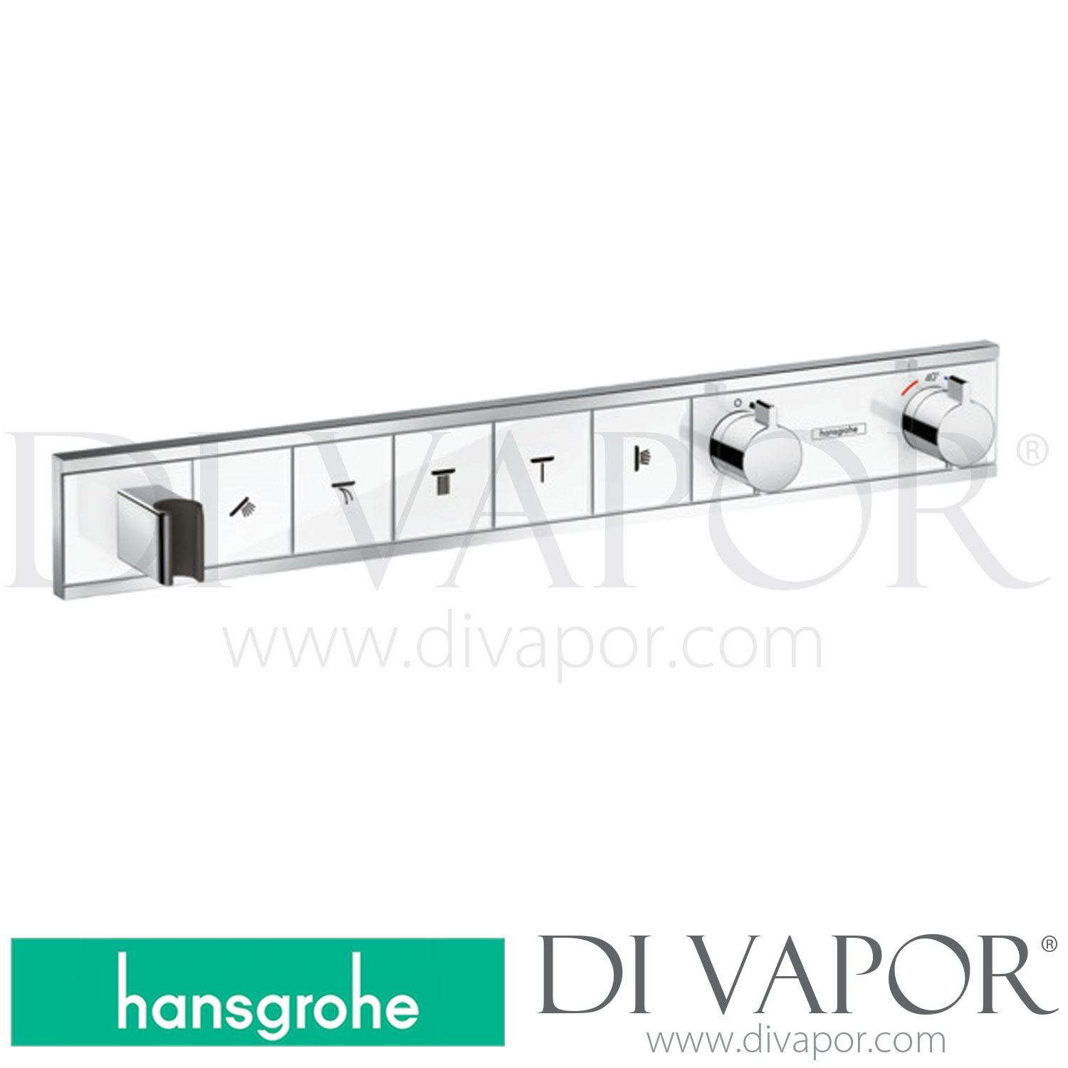 Hansgrohe 15357600 RainSelect Thermostat for Concealed Installation for ...