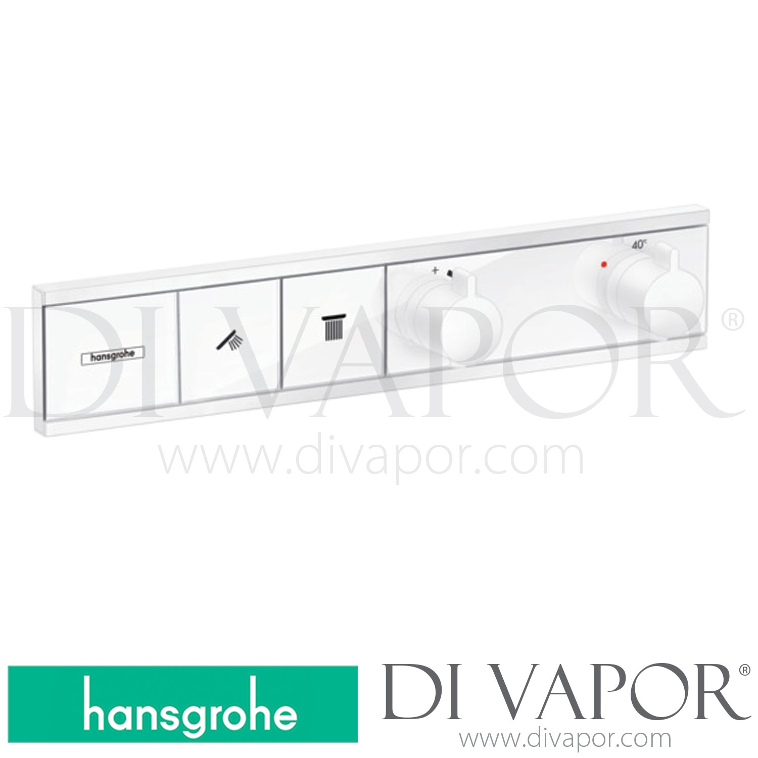 Hansgrohe 15380700 RainSelect Thermostat for Concealed Installation for ...