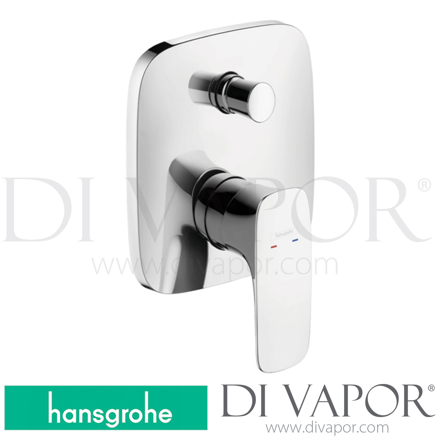 Hansgrohe 15445000 PuraVida Single Lever Bath Mixer for Concealed ...