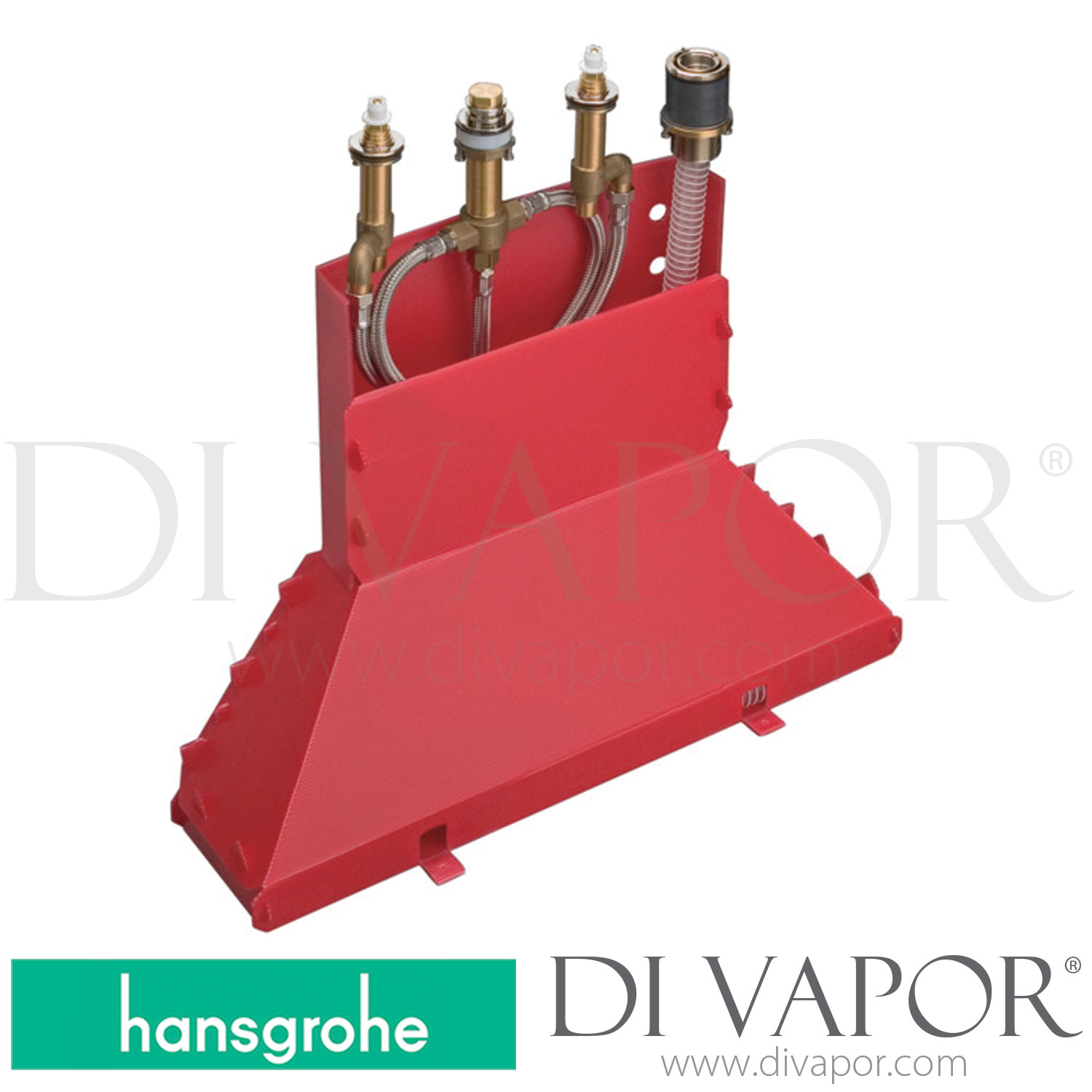 Hansgrohe 15480187 Basic Set for 4-Hole Rim Mounted Bath Mixer >12/20 ...