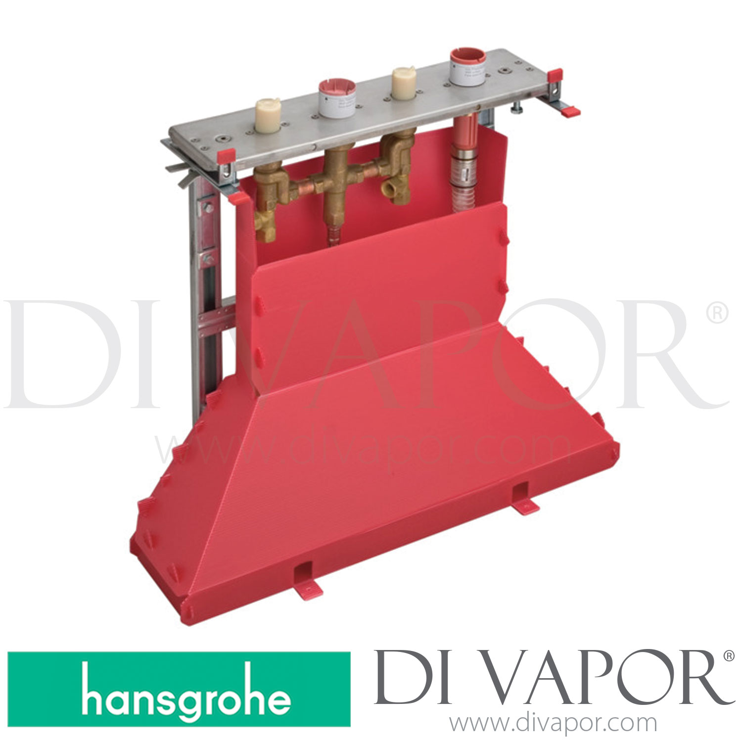 Hansgrohe 15481180 Basic Set for 4-Hole Tile Mounted Bath Mixer >10/17 ...