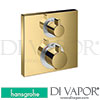 Hansgrohe 15714997 Ecostat Square Thermostat for Concealed Installation ...