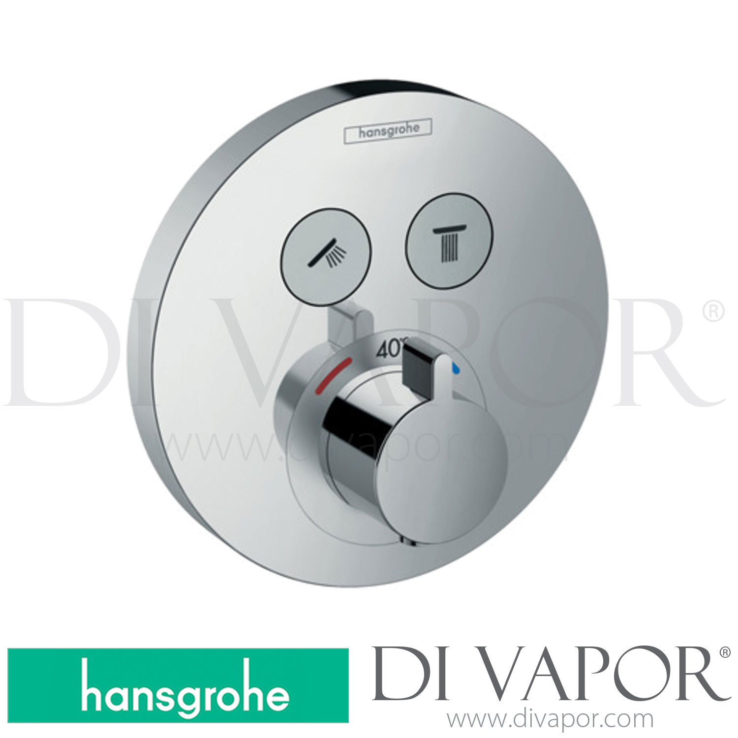 Hansgrohe 15743007 ShowerSelect S Thermostat for Concealed Installation ...
