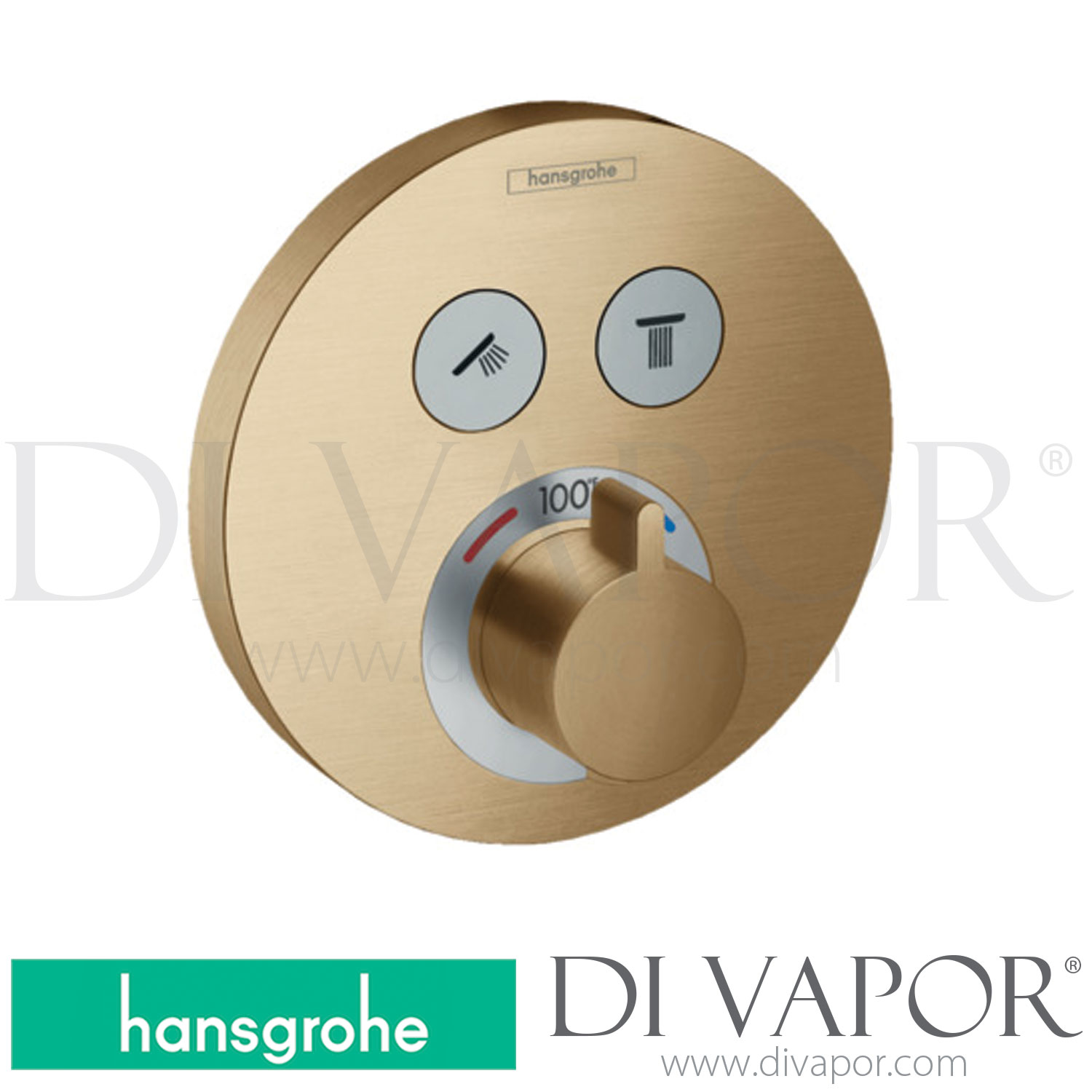 Hansgrohe 15743141 ShowerSelect S Thermostat for Concealed Installation ...