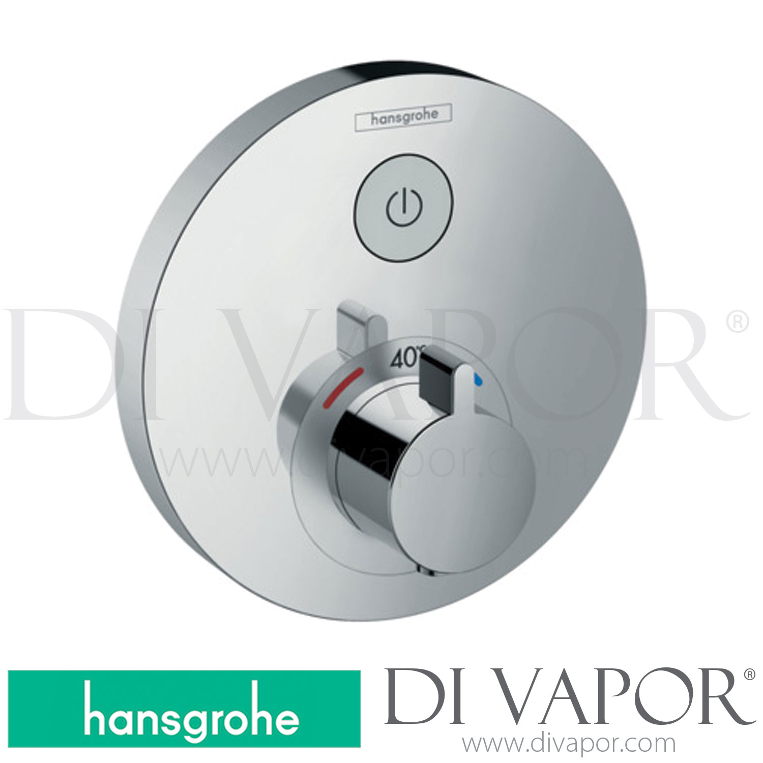 Hansgrohe 15744000 ShowerSelect S Thermostat for Concealed Installation ...