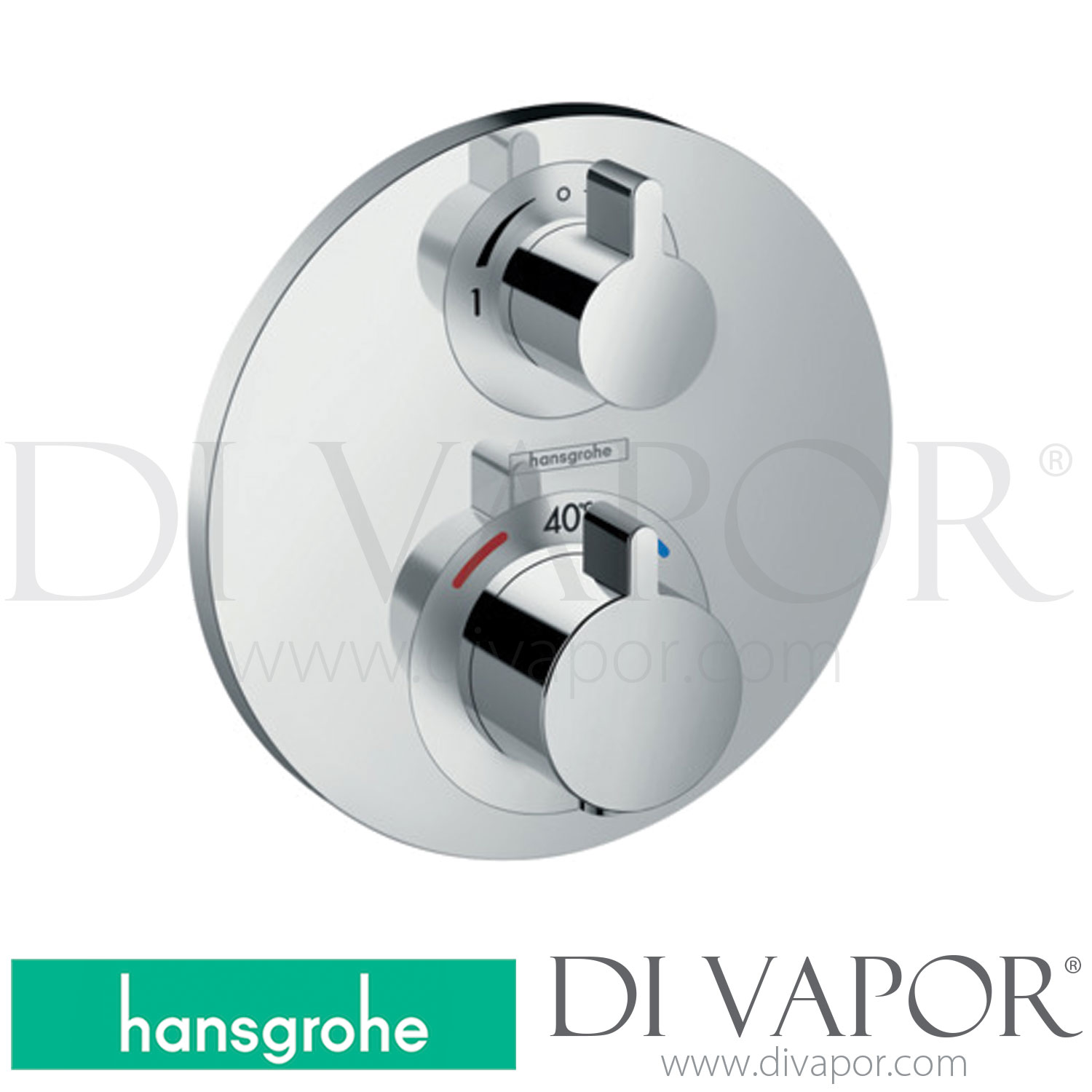 Hansgrohe 15758007 Ecostat S Thermostat for Concealed Installation for ...