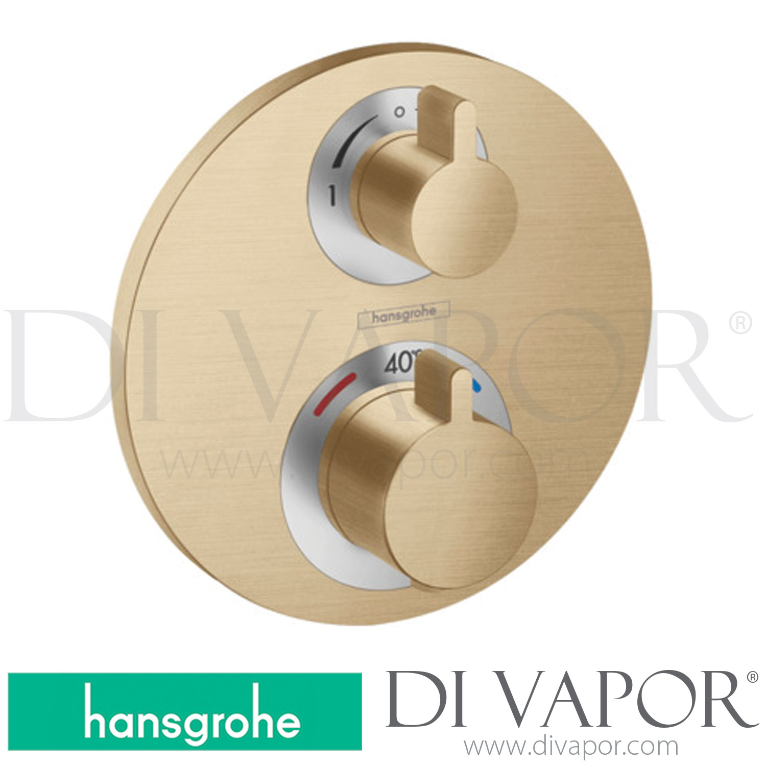 Hansgrohe 15758140 Ecostat S Thermostat for Concealed Installation for ...