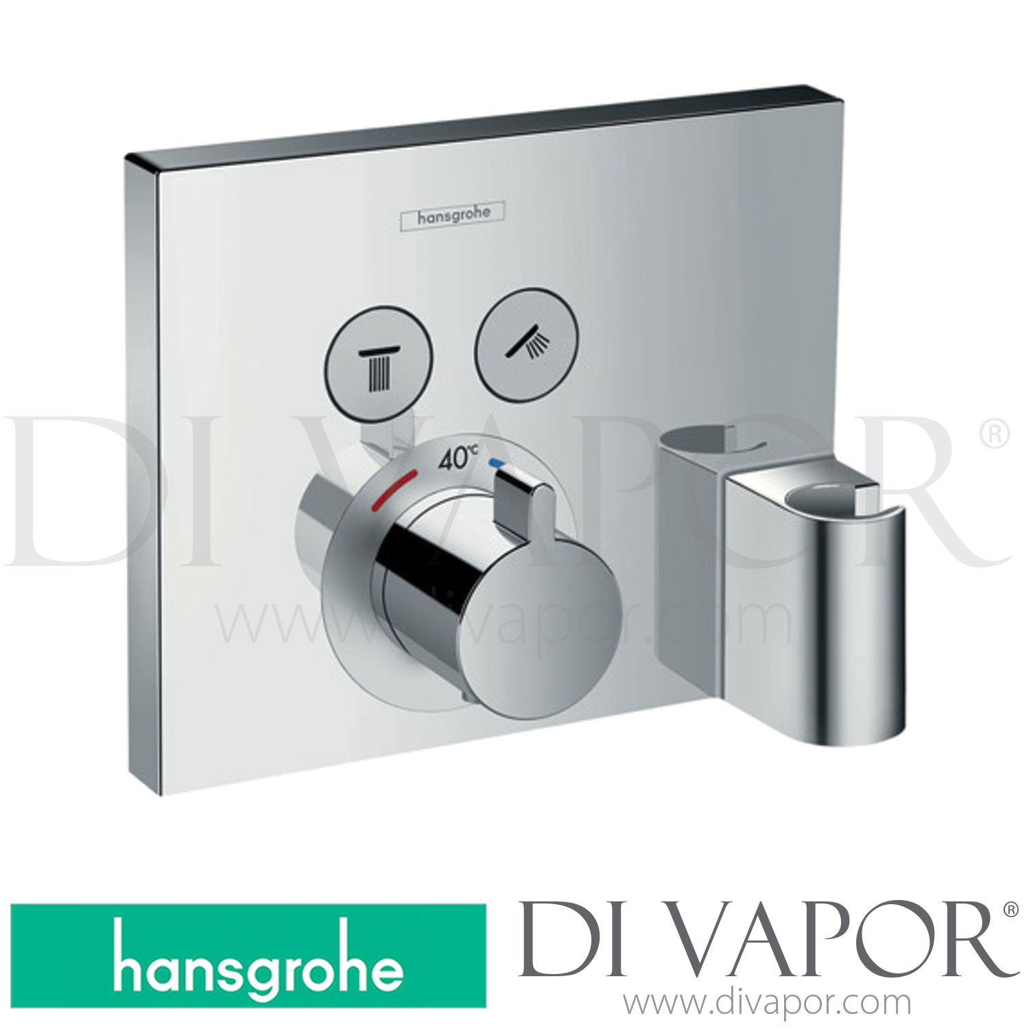 Hansgrohe 15765007 ShowerSelect Thermostat for Concealed Installation ...