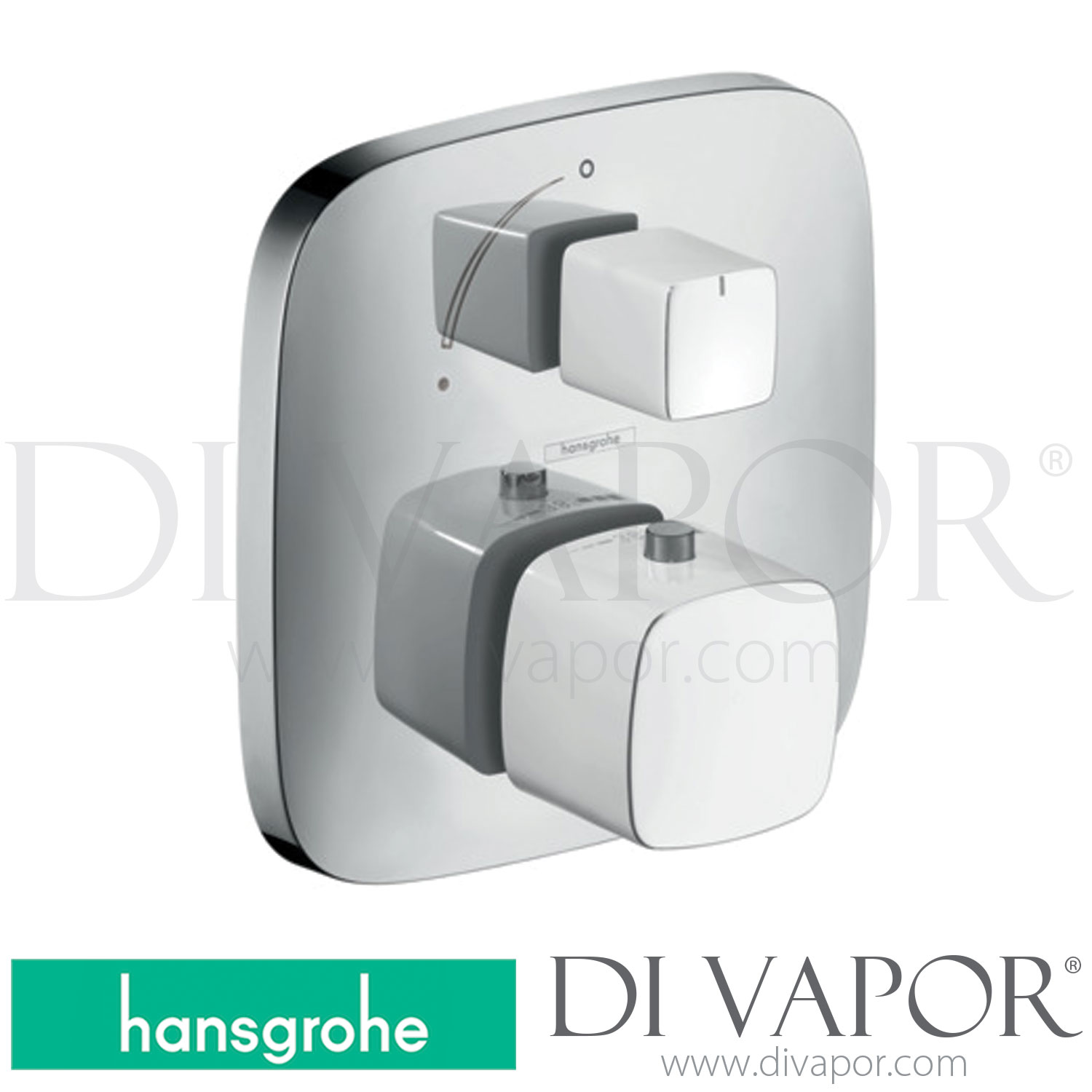 Hansgrohe 15775000 PuraVida Thermostat for Concealed Installation with ...