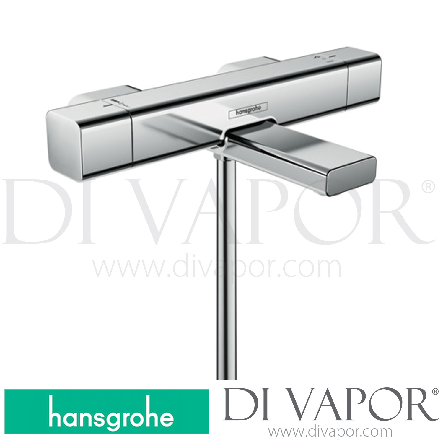 Hansgrohe 15785000 Ecostat E Bath Thermostat 150Cc for Exposed ...