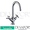 Hansgrohe 16502000 AXOR Montreux 2-Handle Basin Mixer 210 with Cross ...