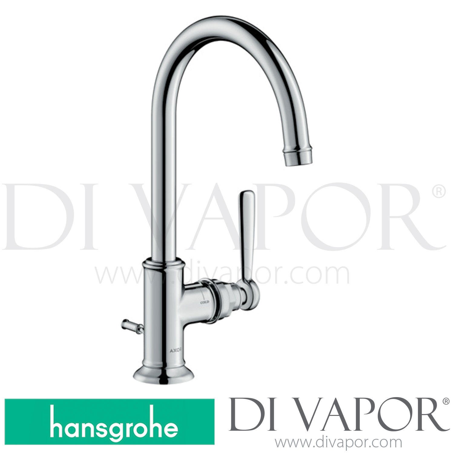 Hansgrohe 16517000 AXOR Montreux Single Lever Basin Mixer 210 with ...