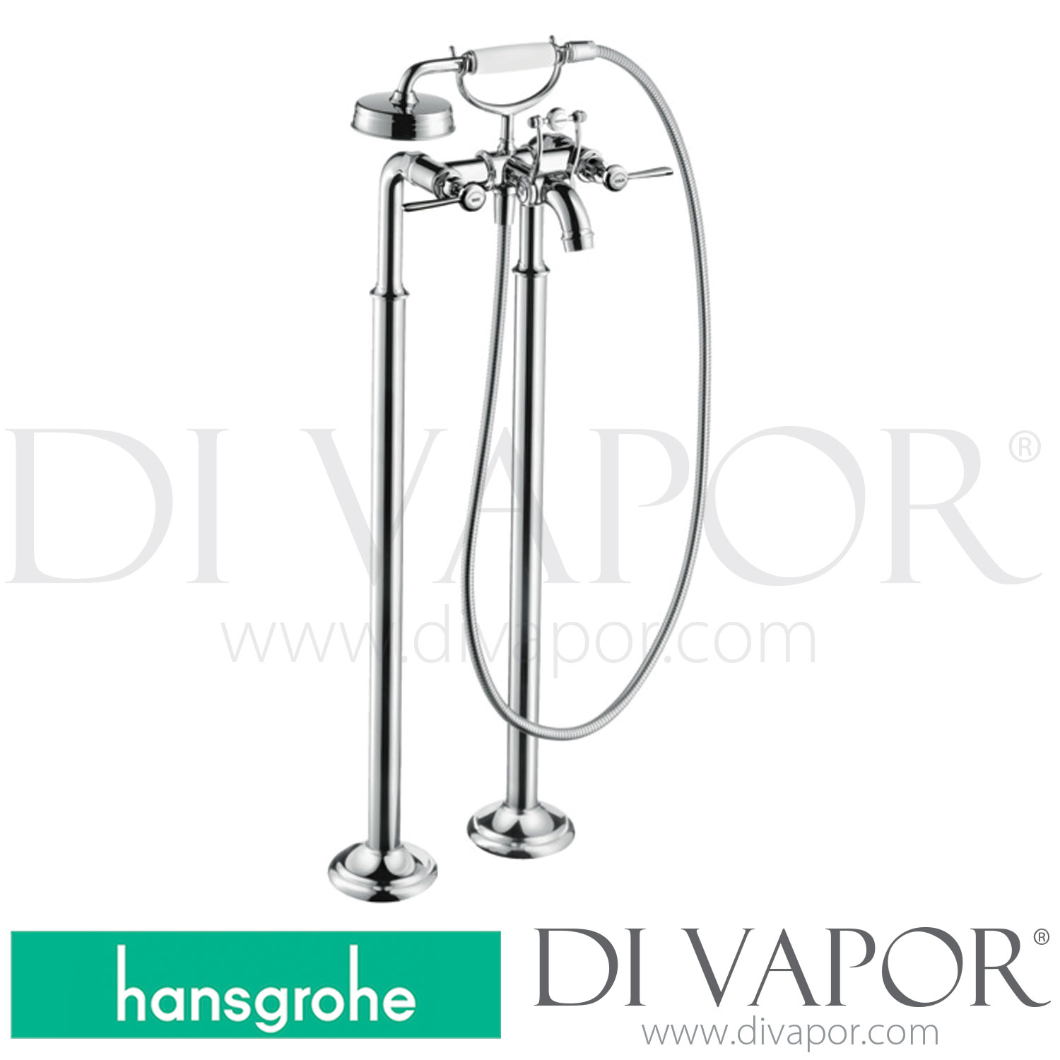 Hansgrohe 16553000 AXOR Montreux 2-Handle Bath Mixer Floor-Standing ...