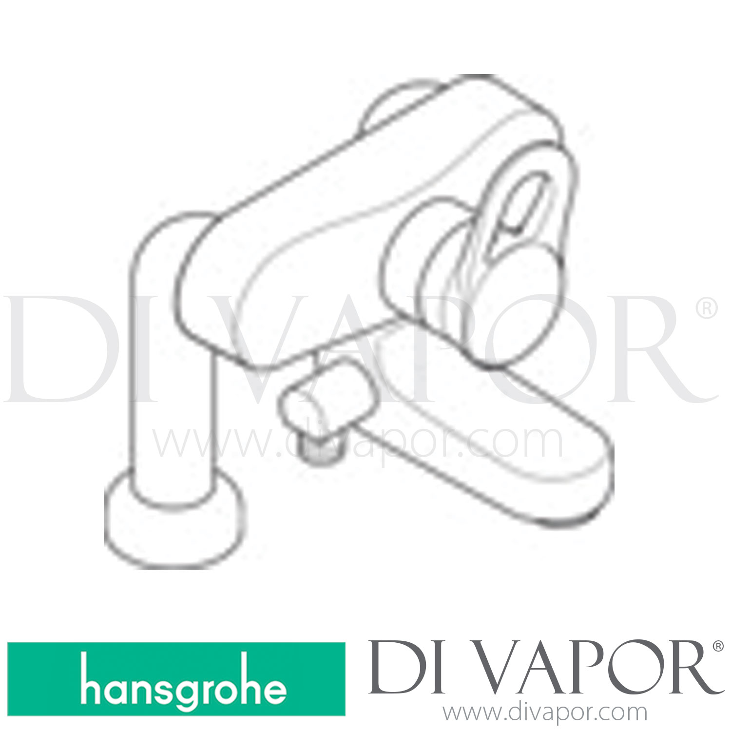 Hansgrohe 18420490 AXOR Mondaro Single Lever Bath Mixer Rim-Mounted 11/ ...