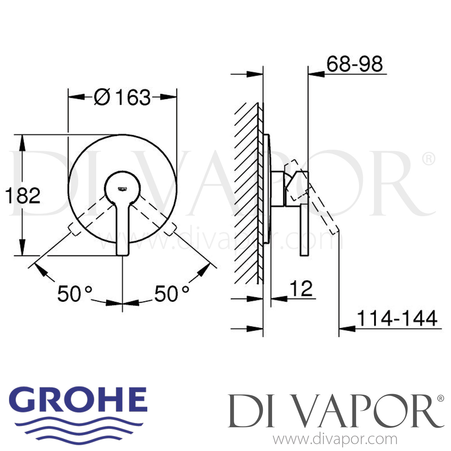 Grohe 19296000 Lineare Single-Lever Shower Mixer Spare Parts