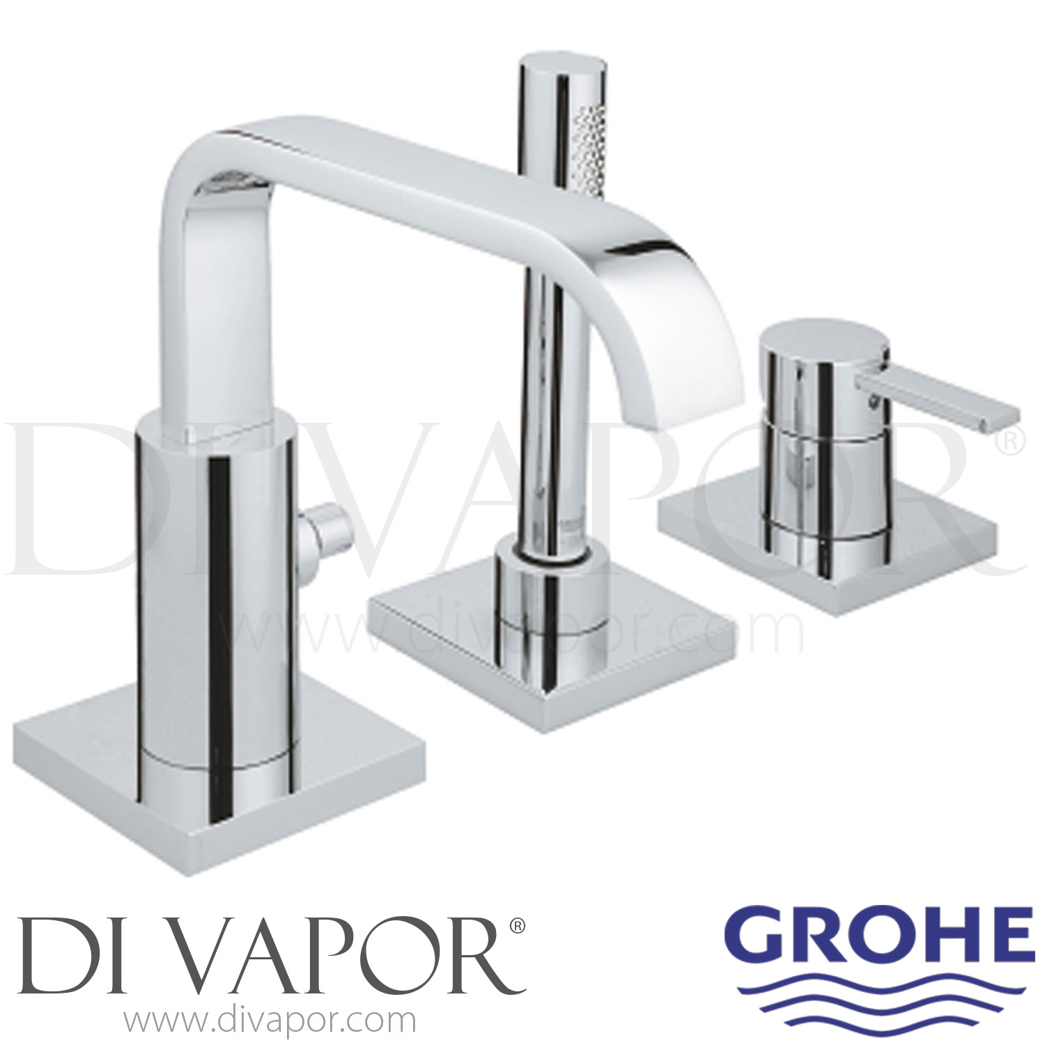 Grohe 19302001 Allure Roman Tub Filler with Personal Hand Shower Spare ...