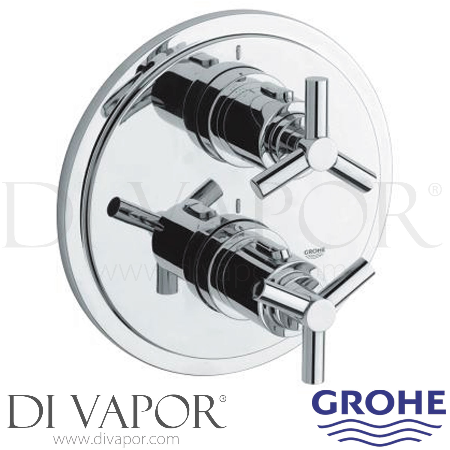 Grohe 19395000 Atrio Thermostat with Integrated 2-Way Diverter Spare Parts