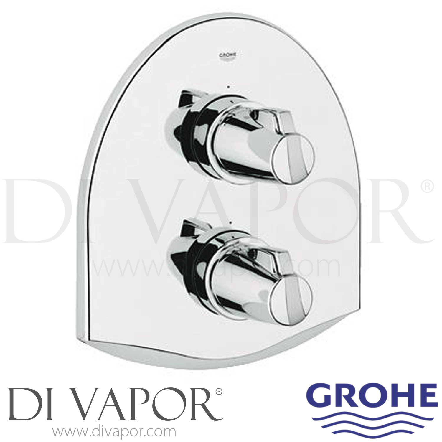 Grohe 19413 | 19413000 Chiara Thermostat with Integrated 2-Way Diverter ...