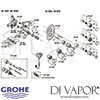Grohe 19605000 | 19605 000 Grohtherm Automatic 2000 Shower Spare Parts