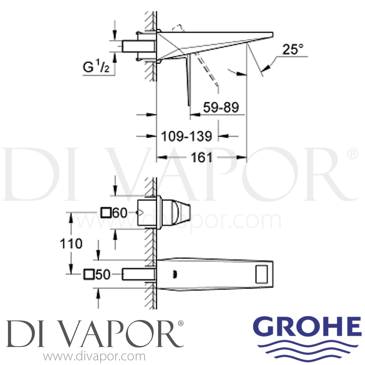 Grohe 19781000 Allure Brilliant Two Hole Basin Mixer Chrome Tap Spare Parts