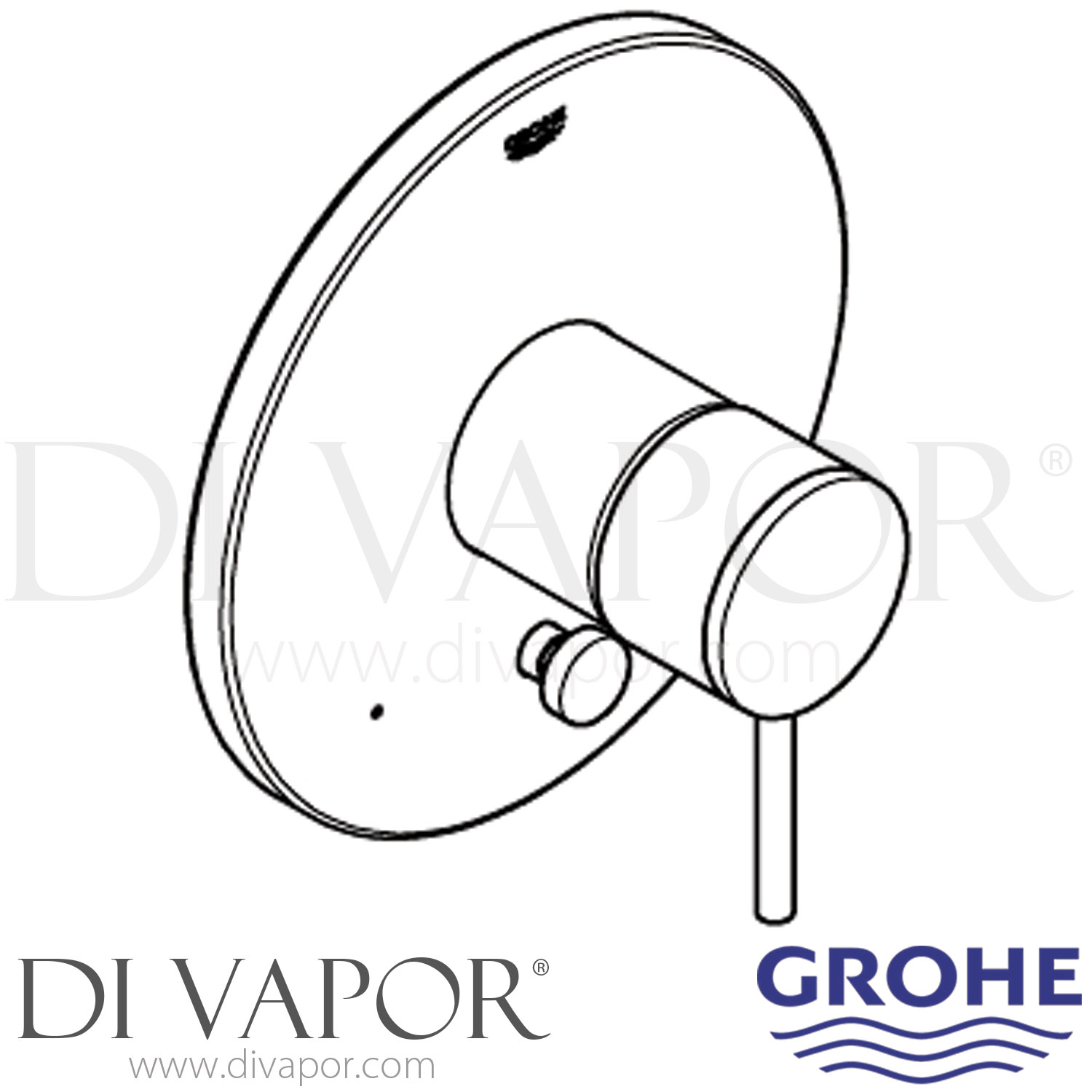 Grohe 19867AL3 Atrio Dual Function Pressure Balance Trim with Control ...