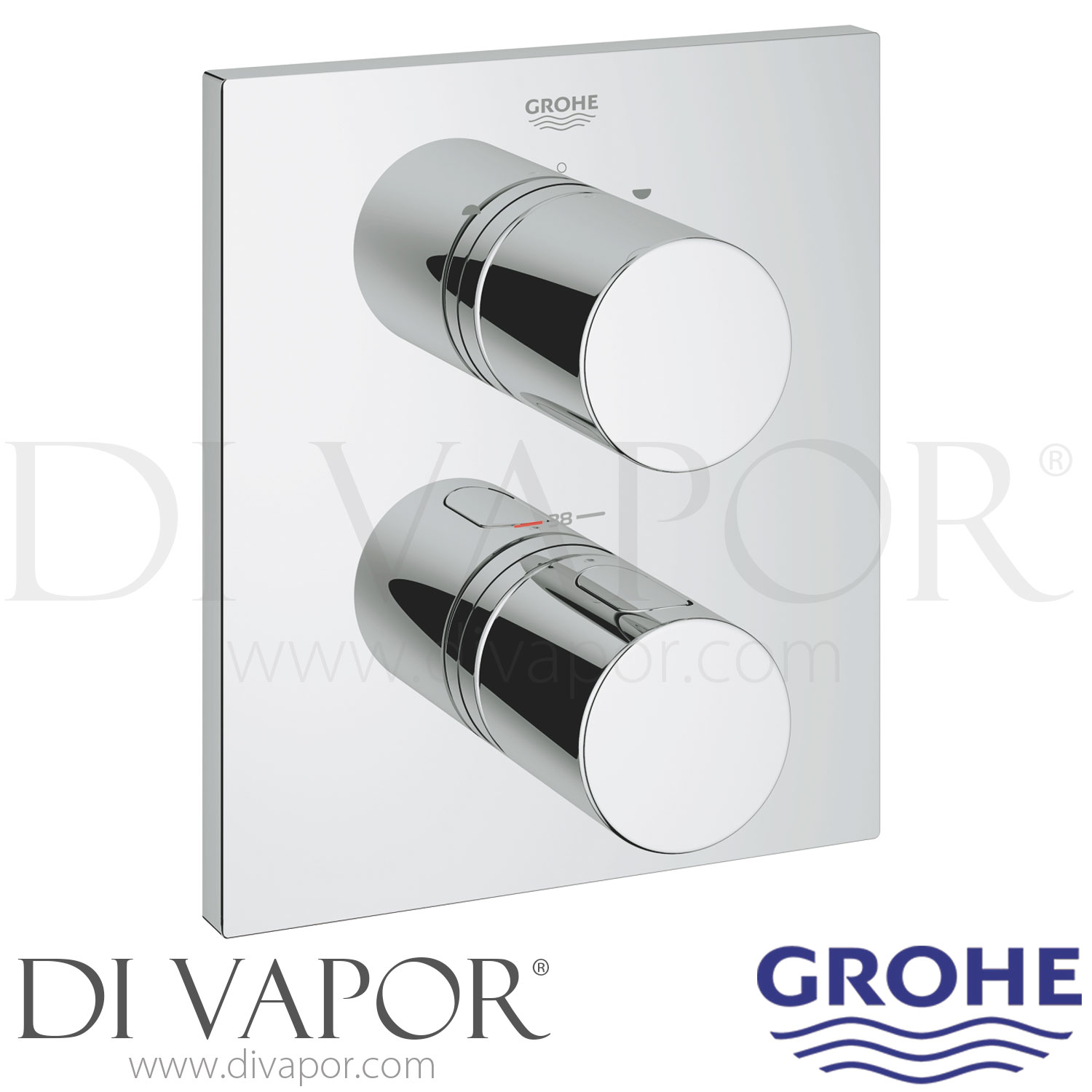 Grohe 19962000 Grohtherm 3000 Cosmopolitan Thermostatic Shower Valve ...